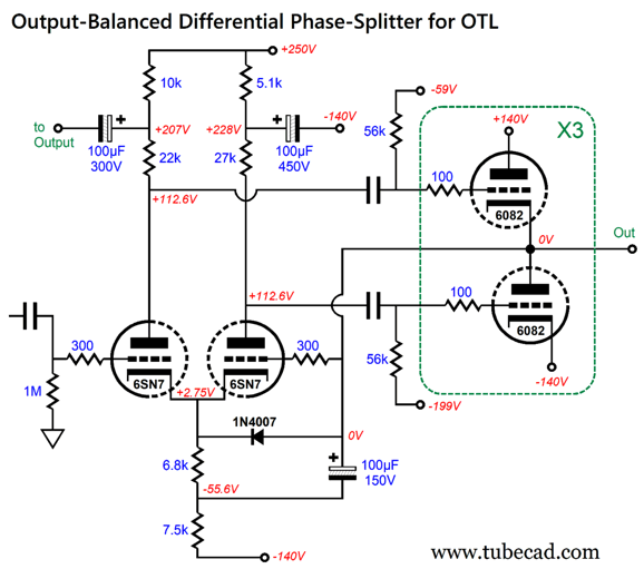 6082 OTL Power Amplifier
